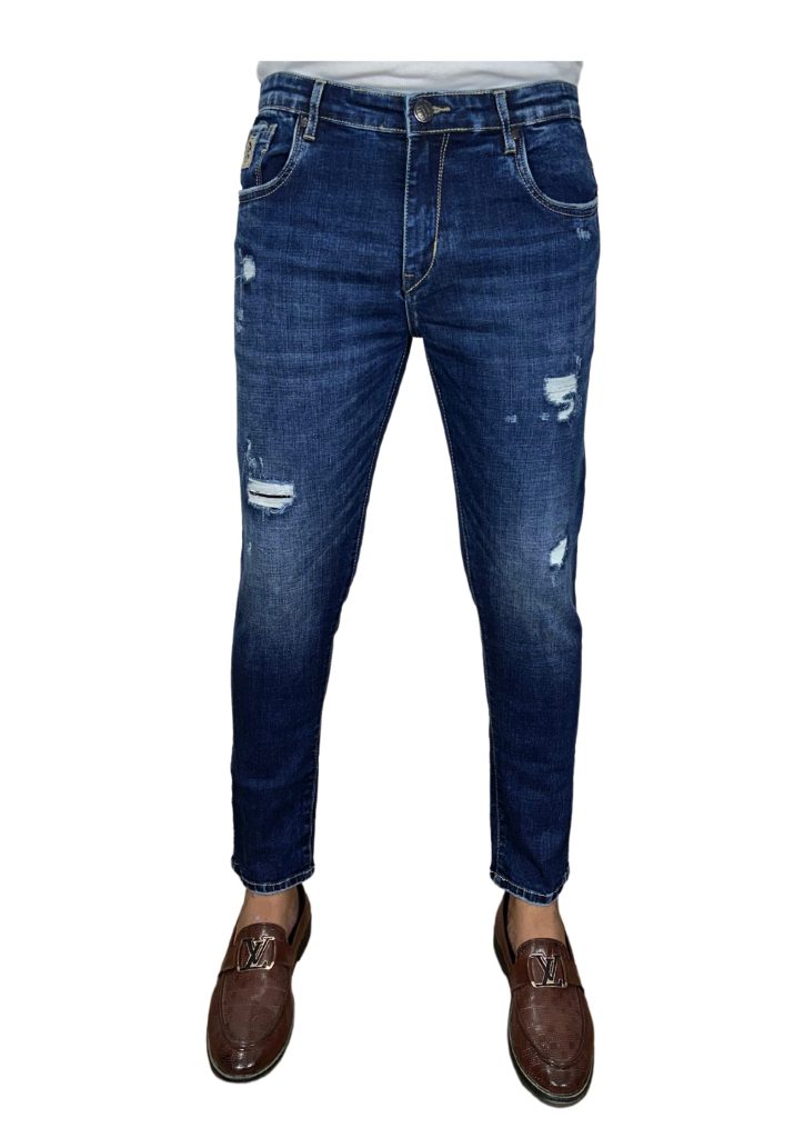 Antarctic Blue Dark Ankle Fit Funky Denim Jeans | Denim Jeans ...