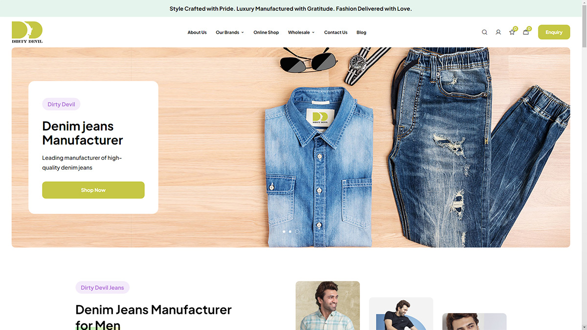 Denim Jeans Manufacturer for Men | Popular Mens Jeans Brands